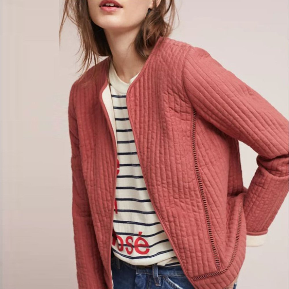 Akemi + Kin By Anthroplogie Quilted Jacket Small Size - Gem